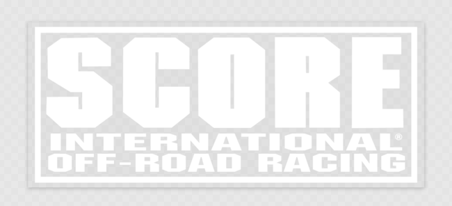 SCORE Logo White Sticker with Clear background – SCORE International ...